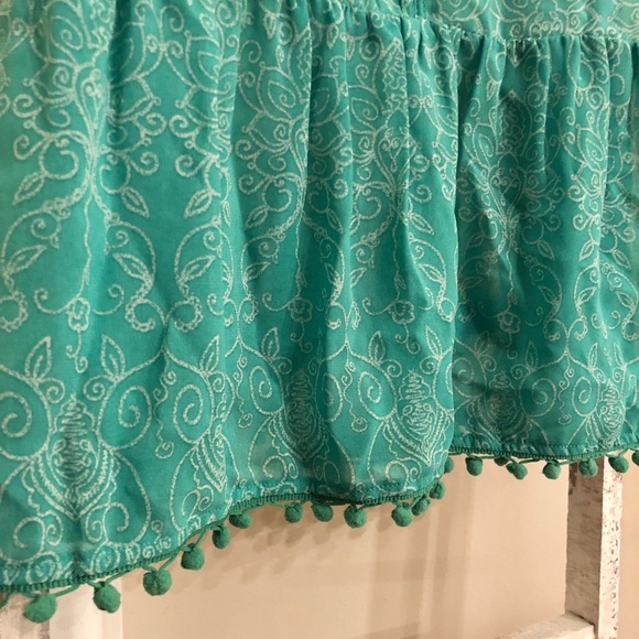 American Rag | Tops | American Rag Sheer Tank Top With Pom Poms | Poshmark